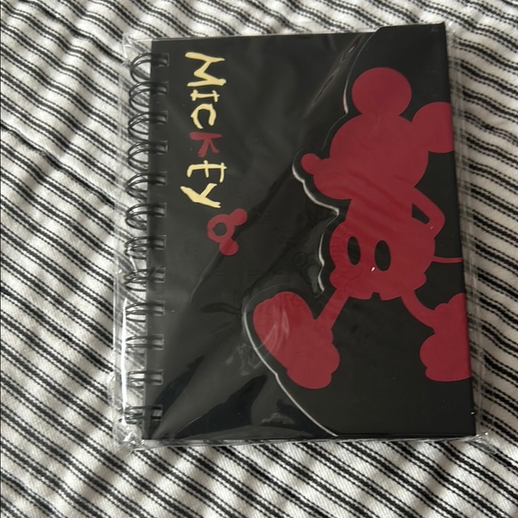Other | Mickey Mouse Black And Red Notebook | Poshmark